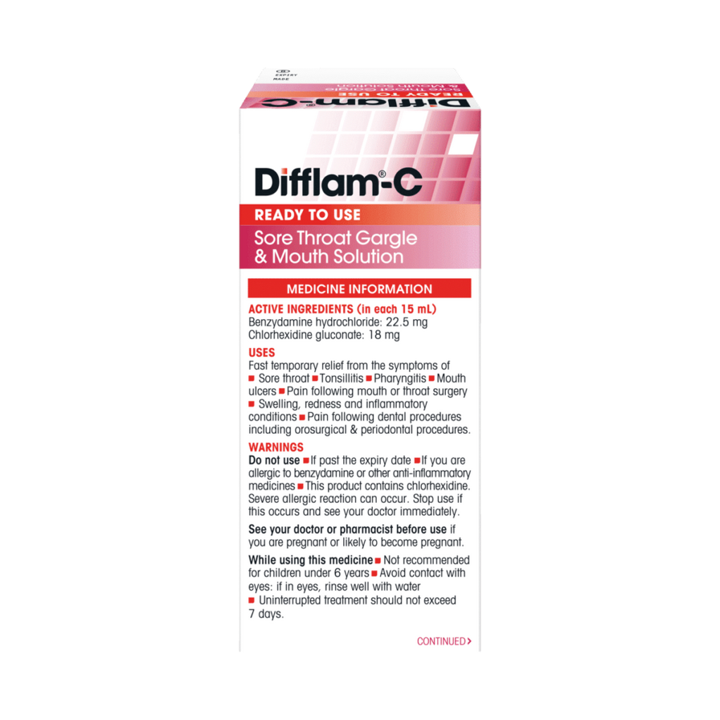 Difflam C Anti-Inflammatory Antiseptic Solution 100ml — Highbrook Pharmacy