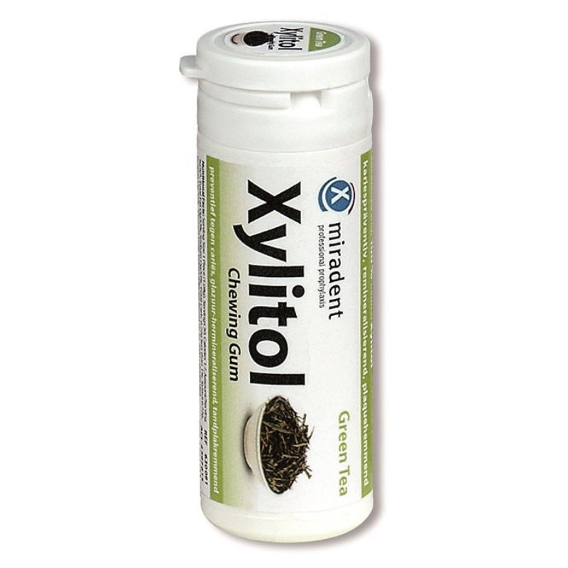 Miradent Xylitol Chewing Gum 30 Green Tea — Highbrook Pharmacy