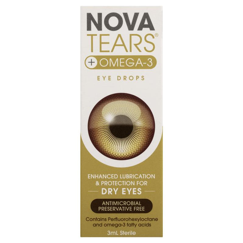 Nova Tears +Omega 3 Eye Drops 3ml — Highbrook Pharmacy