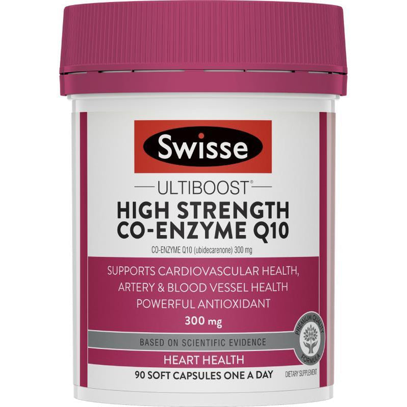 Swisse High Strength Co-Enzyme Q10 300mg Capsules 90 — Highbrook Pharmacy