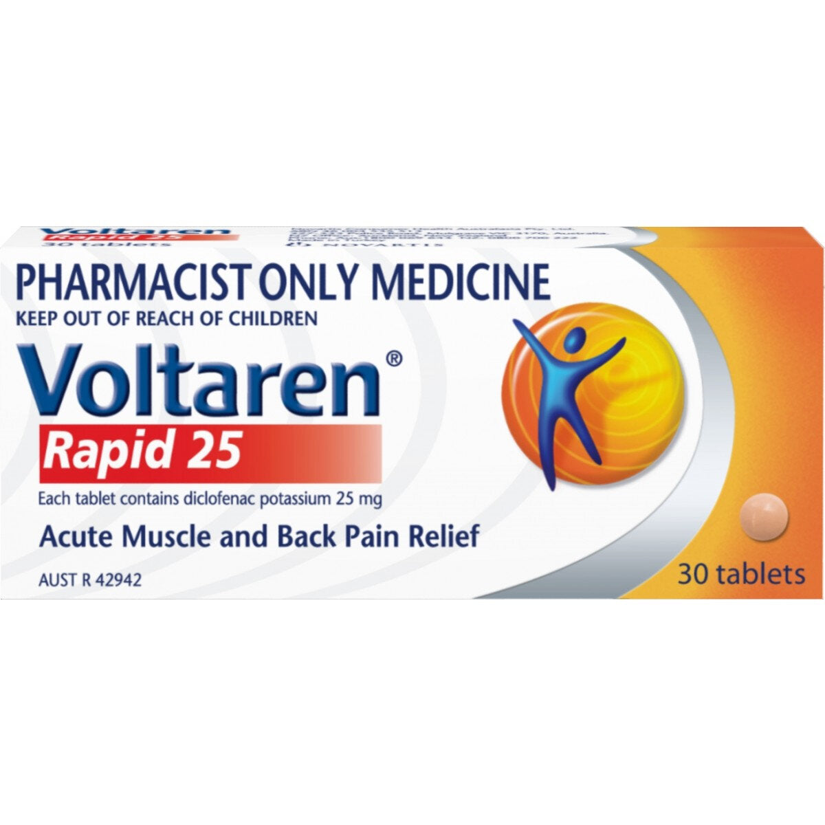 Voltaren Rapid Tabs 25mg 30s — Highbrook Pharmacy