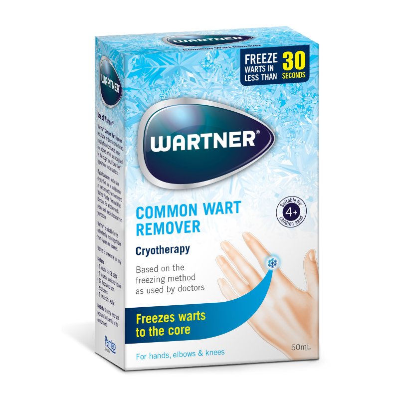 Wartner Common Wart Remover Cryotherapy Aerosol Spray 50mL — Highbrook ...