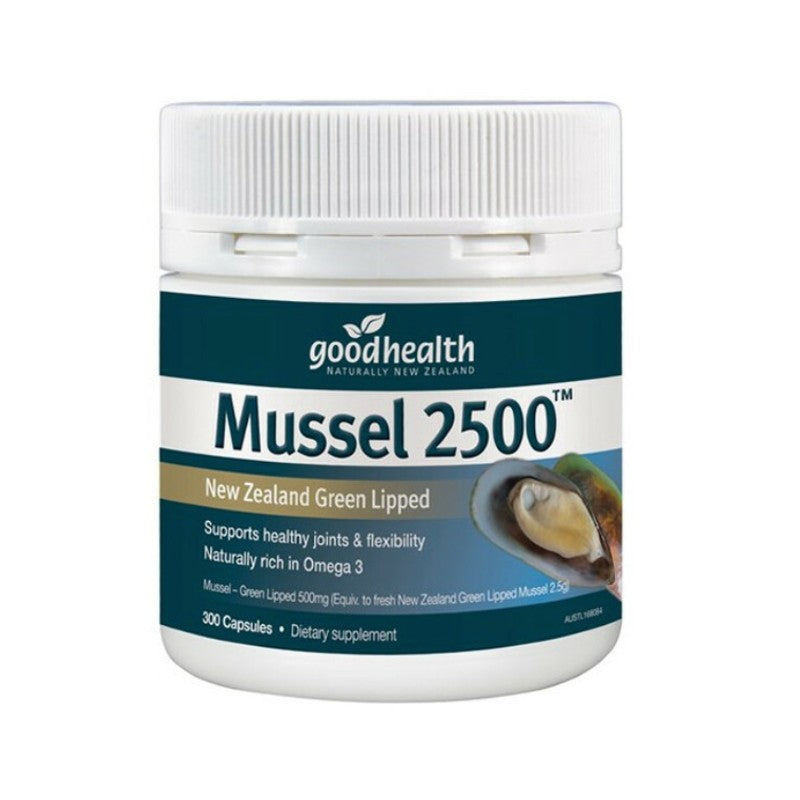Good Health Mussel 2500 Capsules 300 — Highbrook Pharmacy