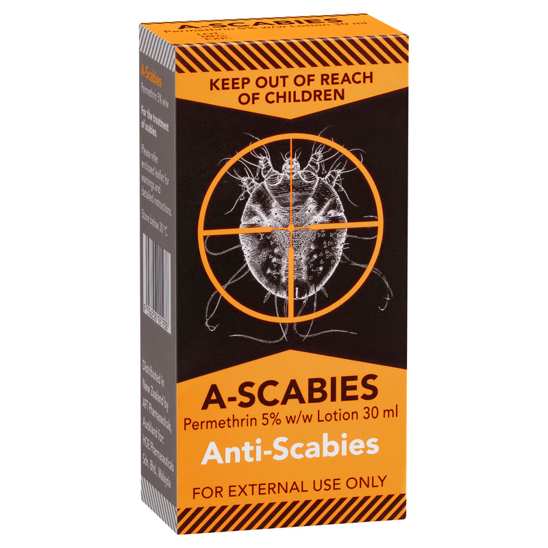 A-Scabies - Permethrin 5% Lotion 30ml — Highbrook Pharmacy