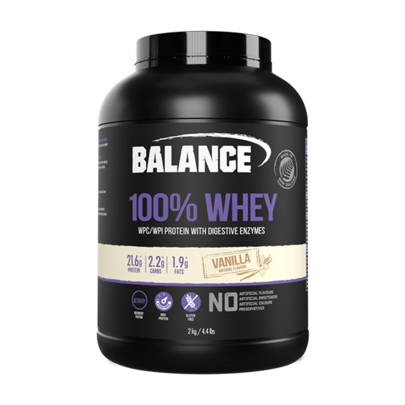 Balance 100% Whey Protein Vanilla 2kg — Highbrook Pharmacy